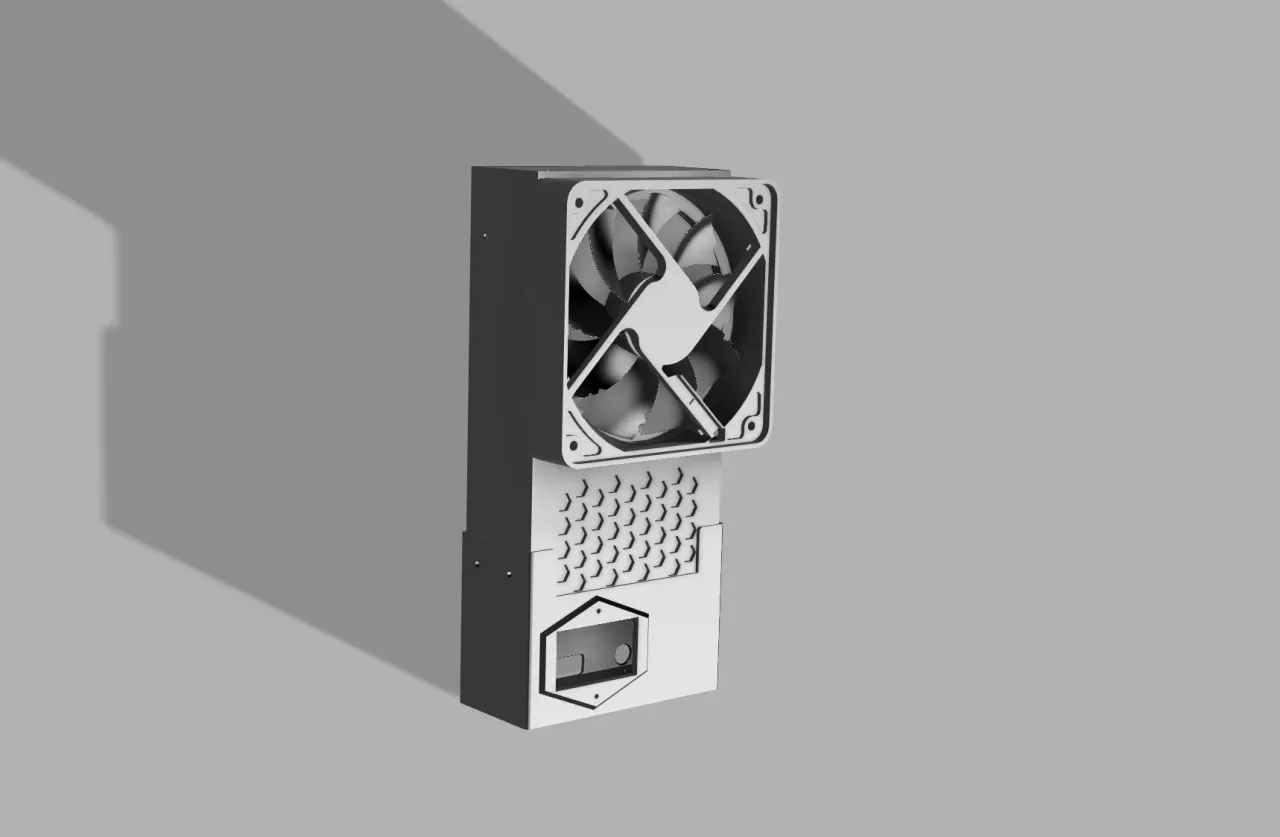 Ender 3 PSU Cover 120MM fan 40 extrusion mount by Laurens | Download ...