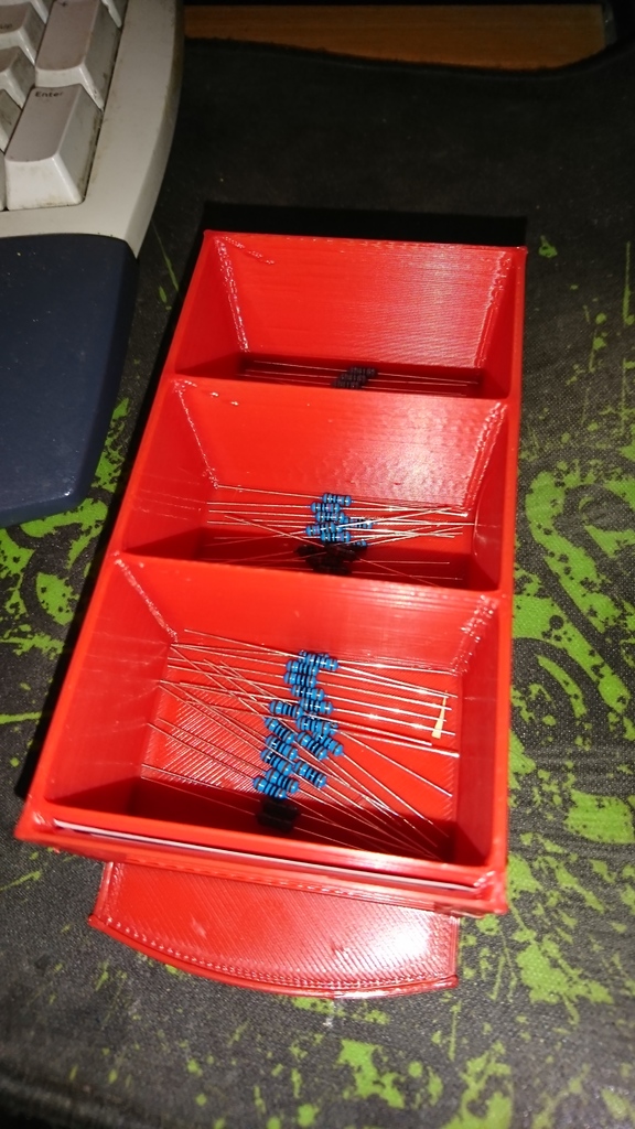 3-Compartment Electronic Component Drawer by Timtek | Download free STL ...