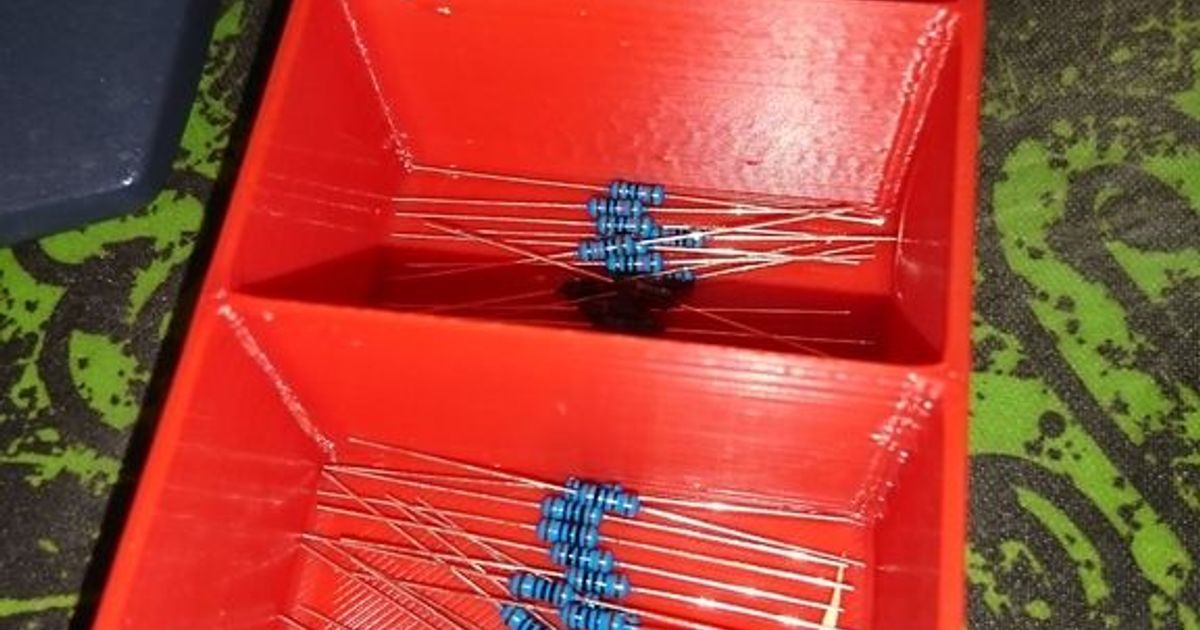 3-Compartment Electronic Component Drawer by Timtek | Download free STL ...