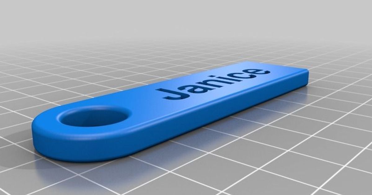 Janice Key Chain by Rich L. | Download free STL model | Printables.com