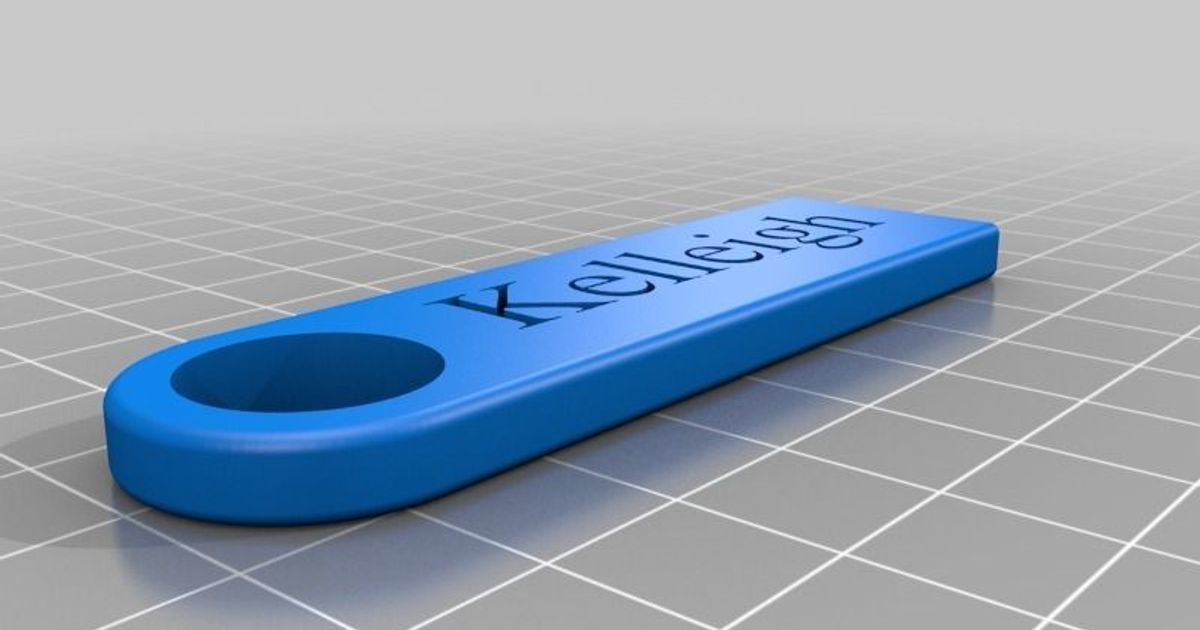 Kelleigh key chain by Rich L. | Download free STL model | Printables.com