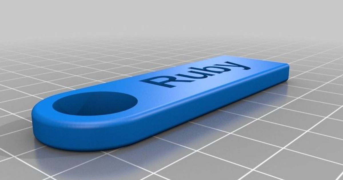 Ruby keychain by Rich L. | Download free STL model | Printables.com