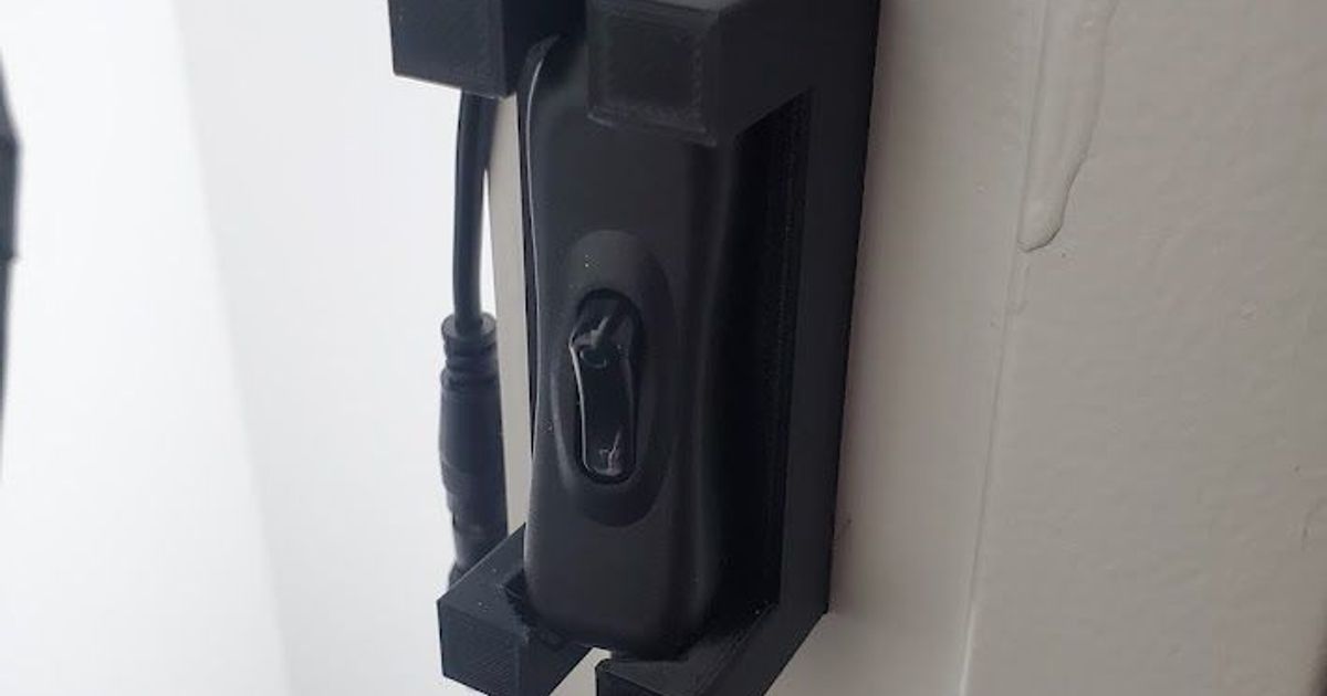 Inline Power Switch Wall Mount by afrasier | Download free STL model ...