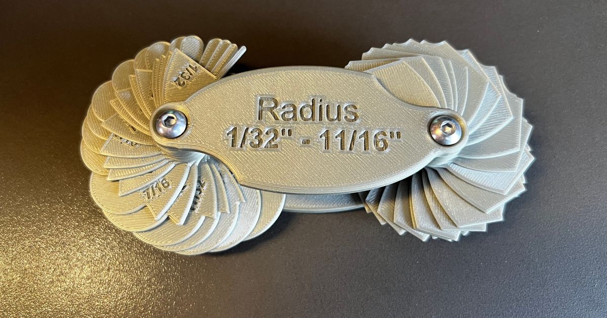 Imperial radius gauge von EngMike | Kostenloses STL-Modell ...