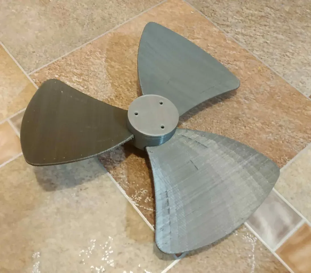 Room fan blade (assembled) 210mm by Ober | Download free STL model ...