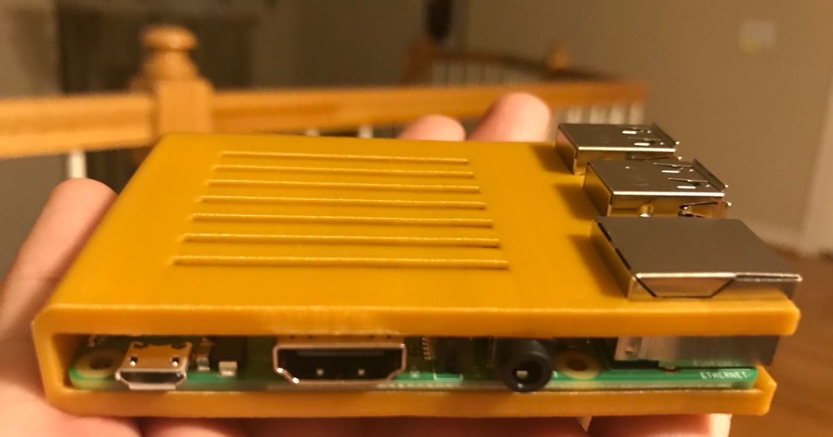 Raspberry Pi 3b 3b Plus Sleeve Cover One Piece By Icefox Download Free Stl Model 