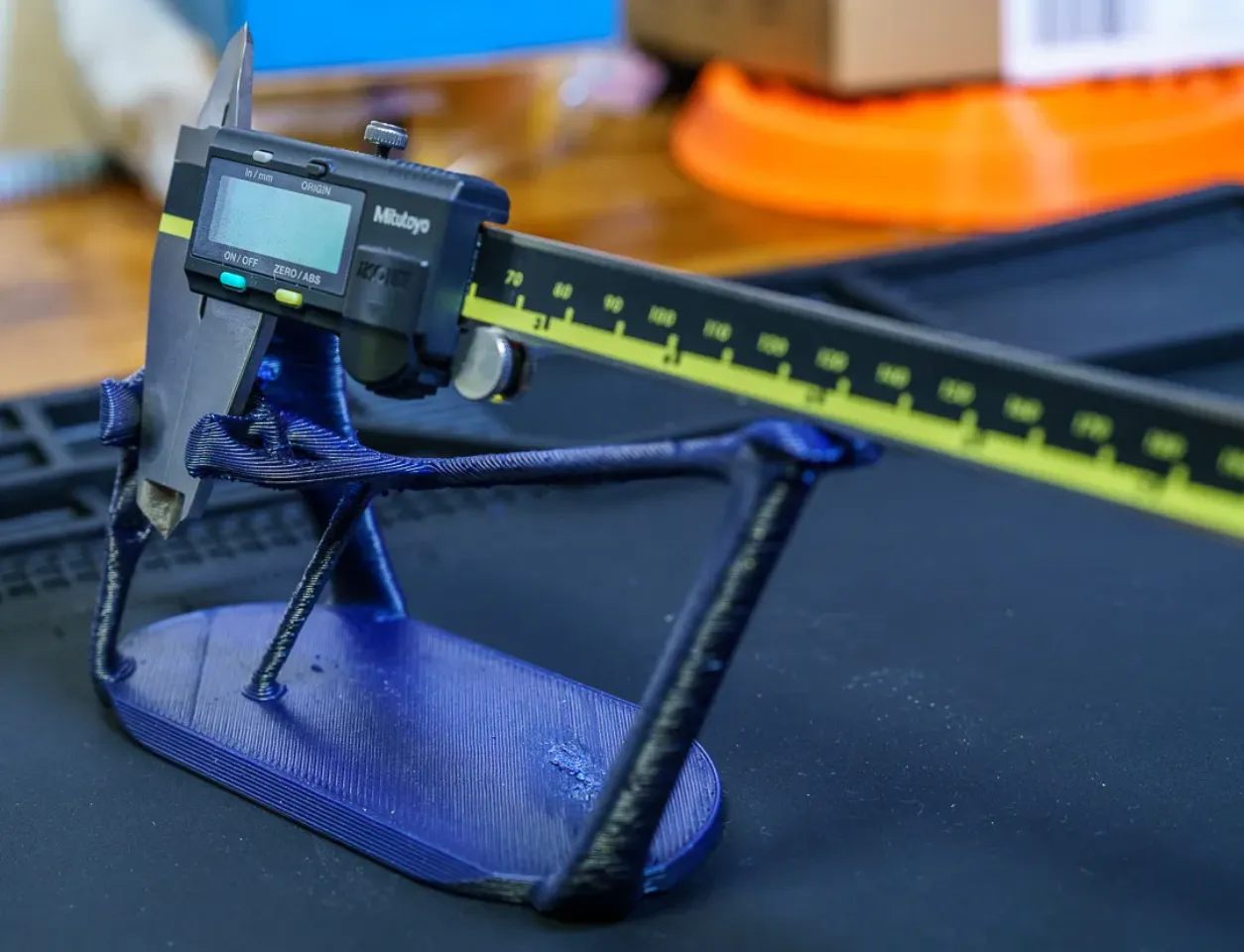 Caliper Stand - organic shape by BubsBuilds | Download free STL model ...