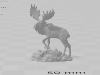 Moose Statue (3D Scan) by StormTimber | Download free STL model ...