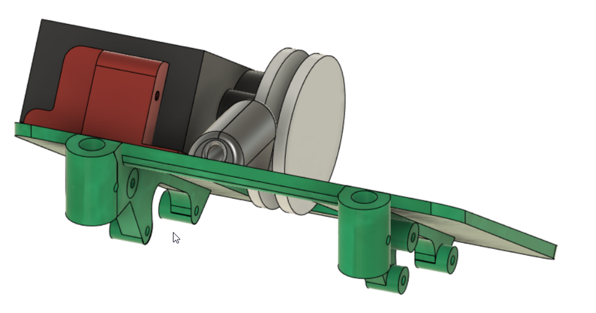 Scx24 Front Body Mount With Servo Winch By Gruenbaer Download Free