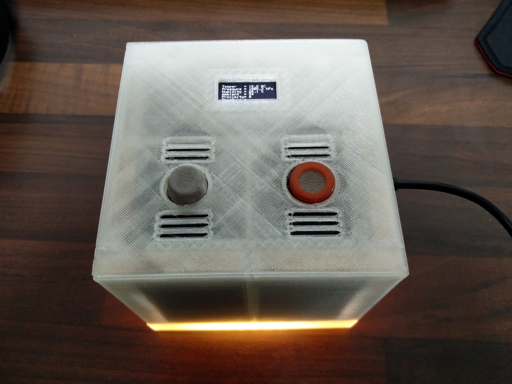 ESP8266 sensor box with OLED display and fine dust sensor by Xylen.C4 ...