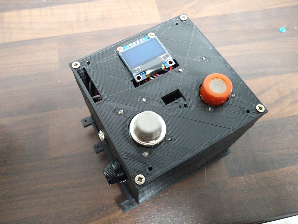 ESP8266 sensor box with OLED display and fine dust sensor by Xylen.C4 ...