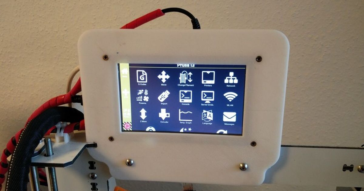 Raspberry Pi 2&3 800x480 5" XPT2046 display case [Version 2] by Xylen ...