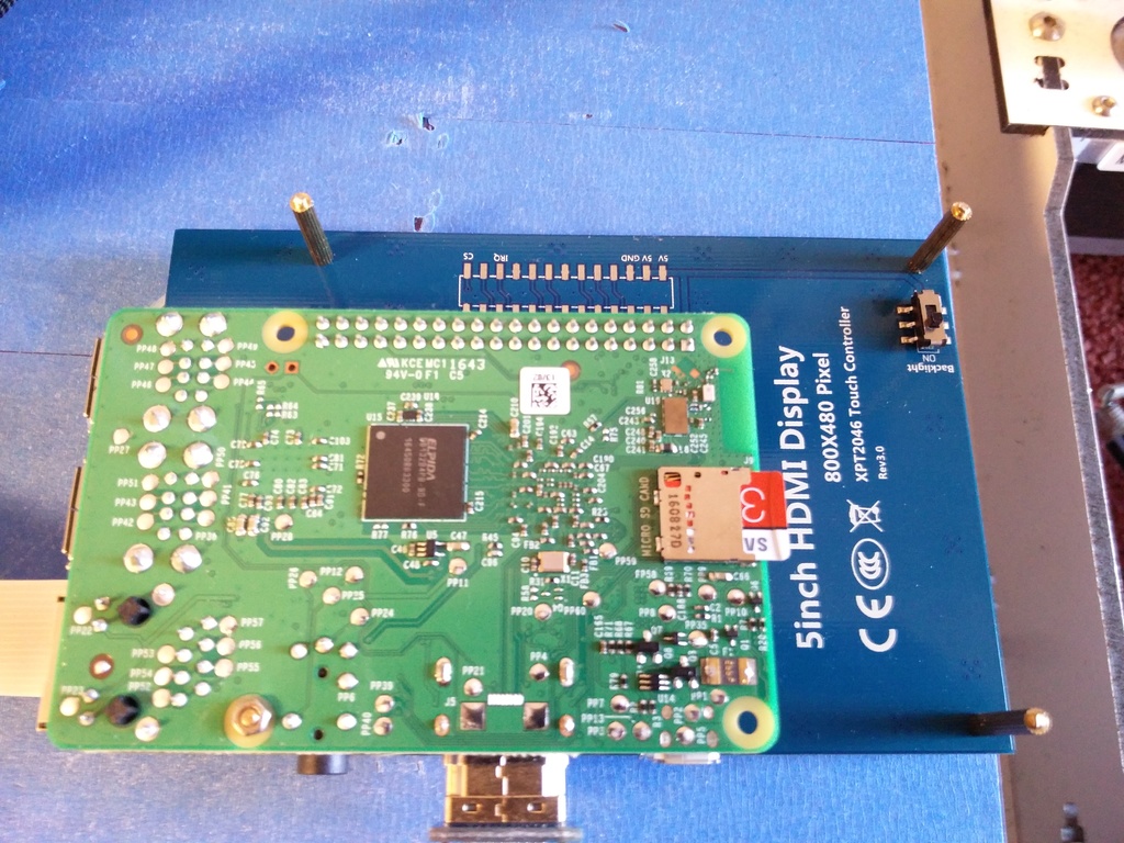 Raspberry Pi 2&3 800x480 5" XPT2046 display case [Version 2] by Xylen ...