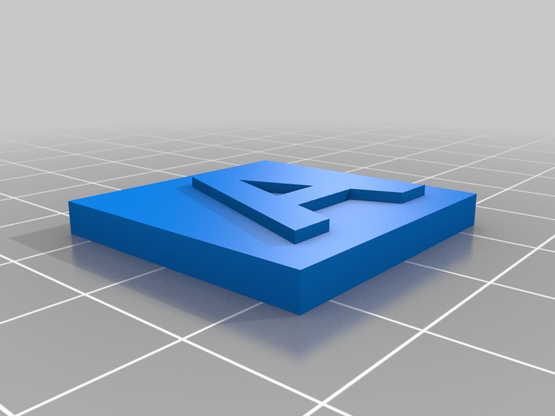 Alphabet squares by Grandaspanna | Download free STL model | Printables.com