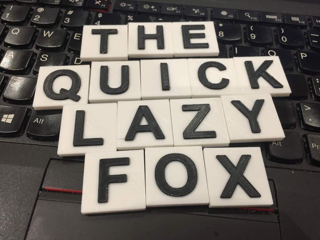 Alphabet squares by Grandaspanna | Download free STL model | Printables.com