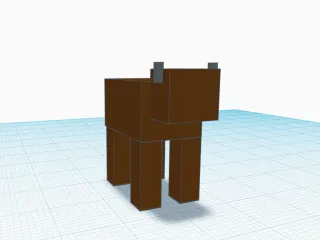 Minecraft Cow by TheDuckBoy | Download free STL model | Printables.com
