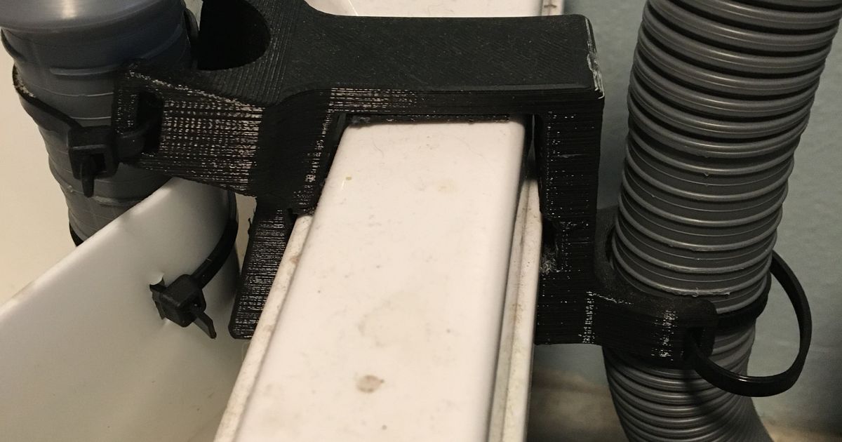 Washer Machine drain line support for utility sink por Robert ...
