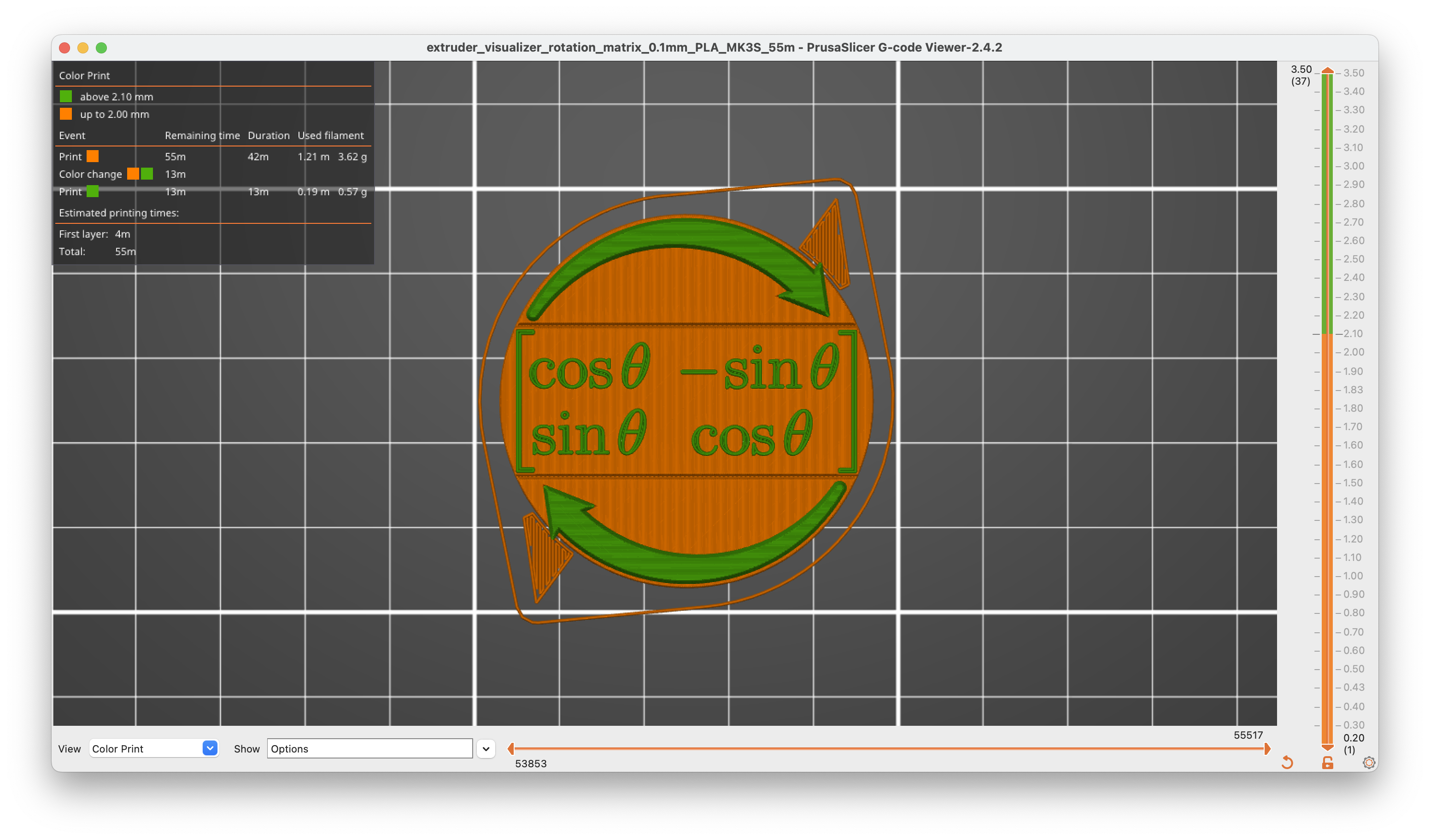Extruder Visualizer Rotation Matrix by Hiroloquy | Download free STL ...