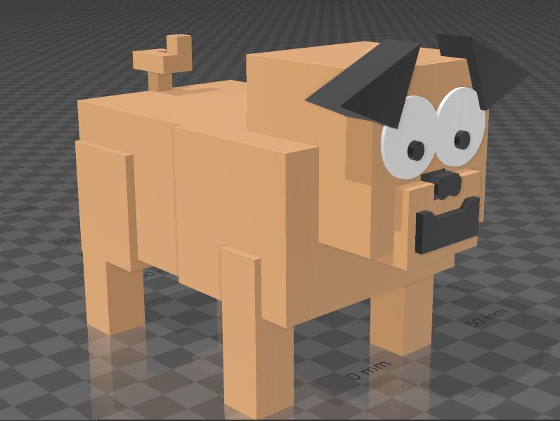 Blocky Pug by Fot717 | Download free STL model | Printables.com
