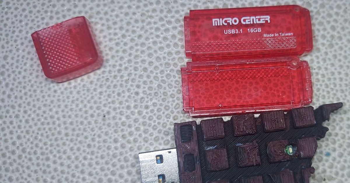 T800 CPU Drive Micro Center USB by PugPotatoBody | Download free STL ...