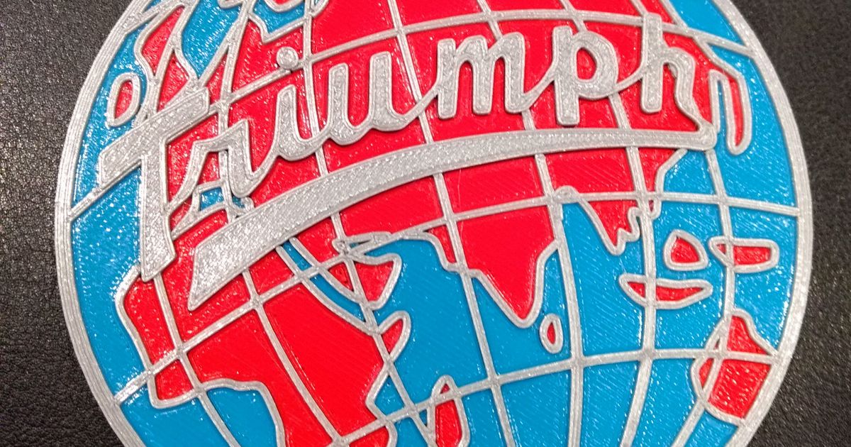 Triumph Automobile World Logo by GasMan | Download free STL model ...