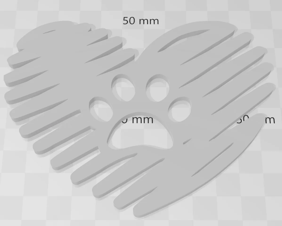 Heart footprint by zinitri | Download free STL model | Printables.com