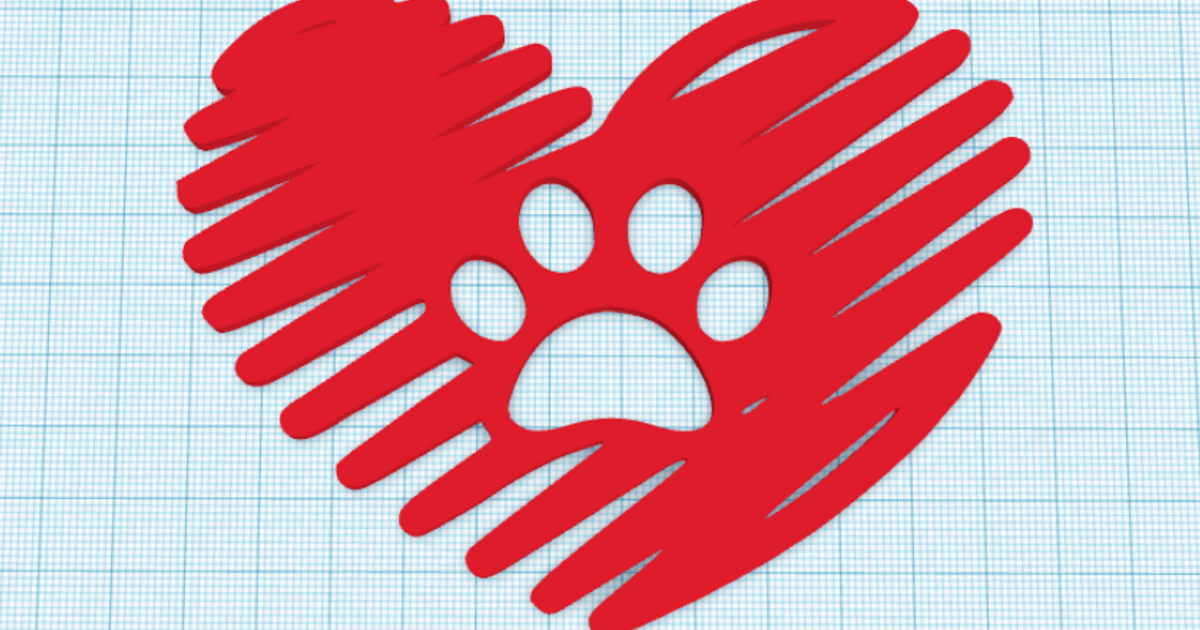 Heart footprint by zinitri | Download free STL model | Printables.com