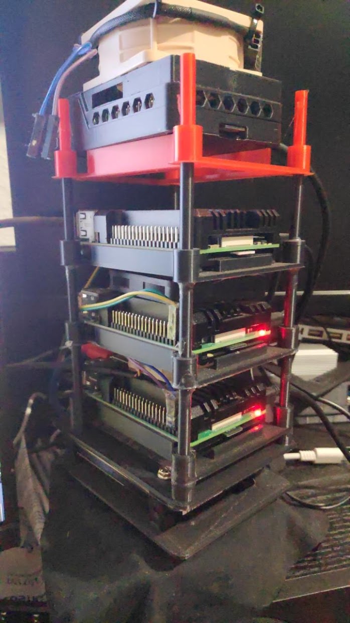 Rasperry Pi Tower / rack with Harddrive and Metal Case by Goyetus ...