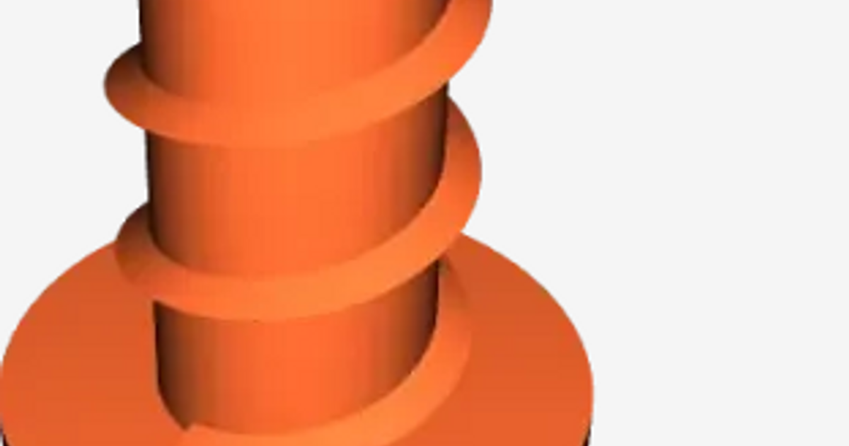 3d printed screw by ninjamongeese | Download free STL model ...