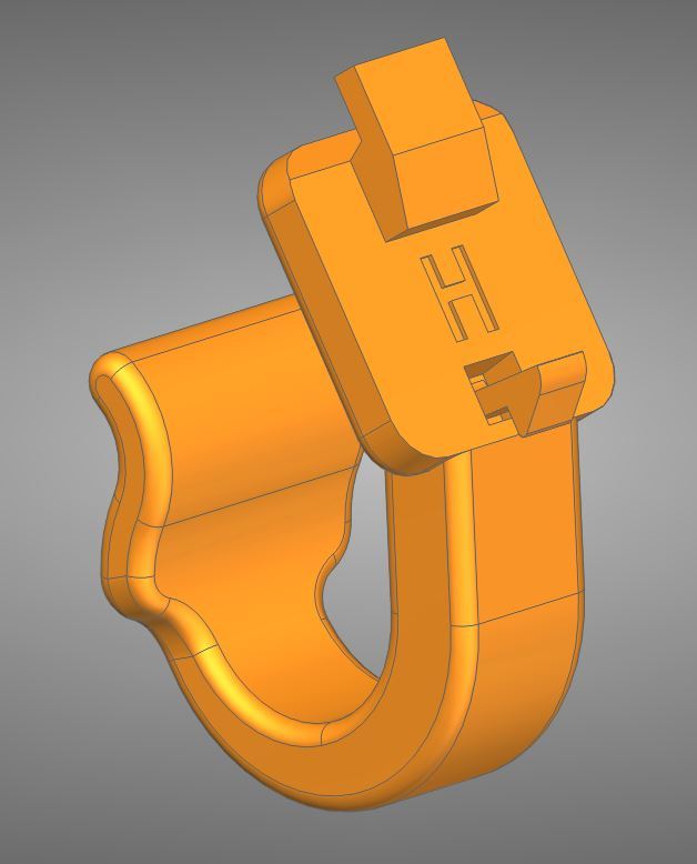 VW Golf MK7 Rear Trunk Cargo Hook by EK_3D | Download free STL model ...