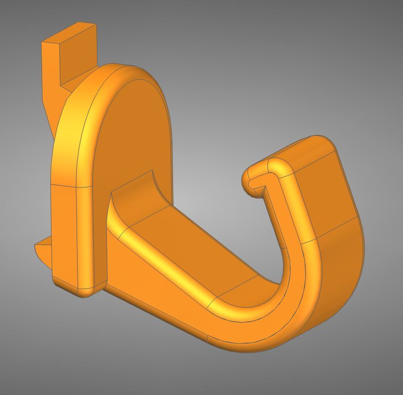 VW Golf MK7 Rear Trunk Cargo Hook by EK_3D | Download free STL model ...