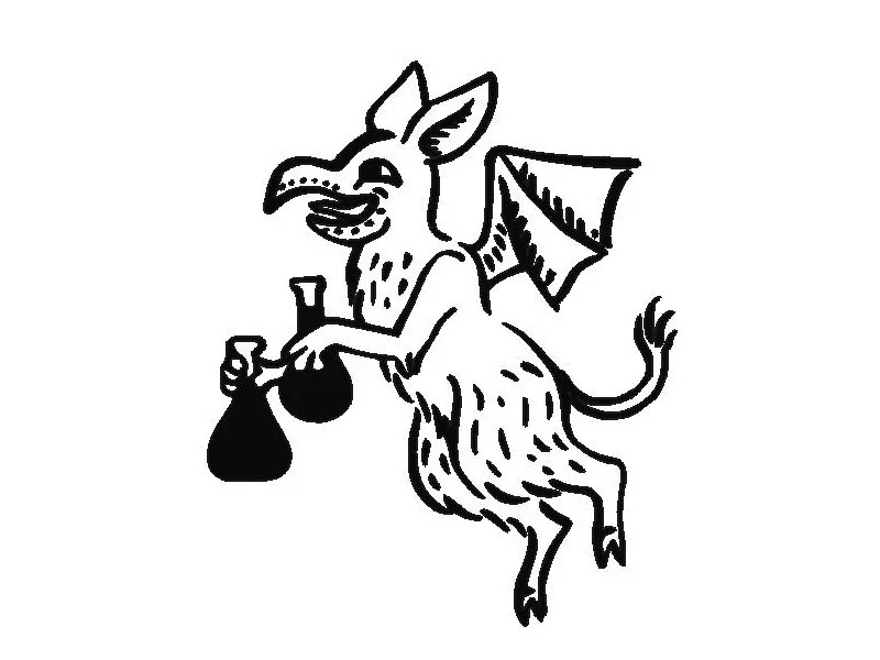 medieval devil drawing