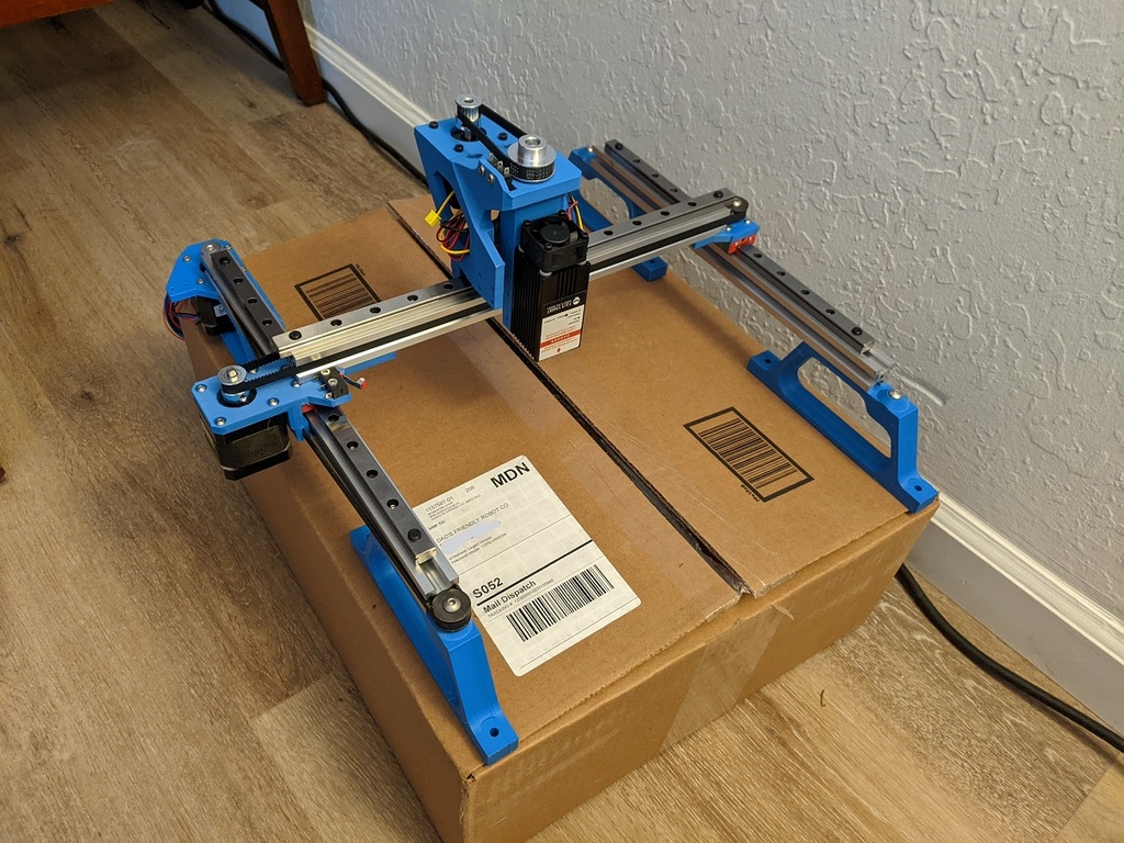 Lil' Blue - The Desktop CNC Laser by Dad's Friendly Robot Co ...