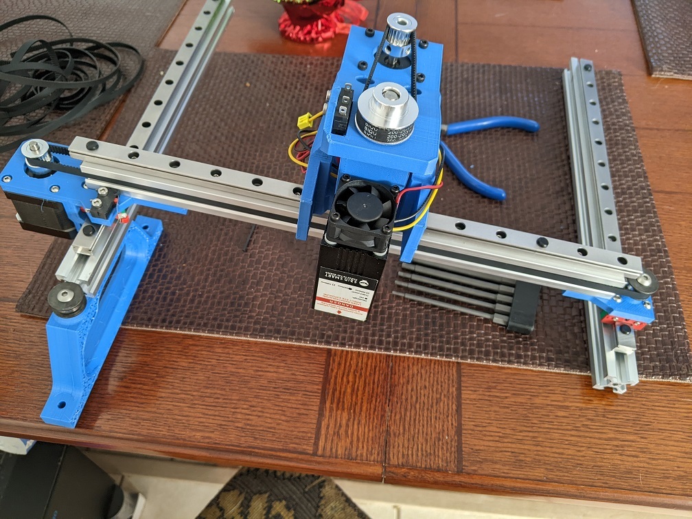 Lil' Blue - The Desktop CNC Laser by Dad's Friendly Robot Co ...