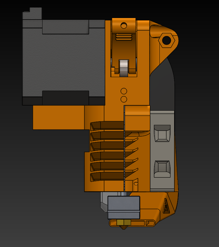 E3D V6 hotend with BLTouch for Linear guide and 2020 Extrusion by Dad's ...