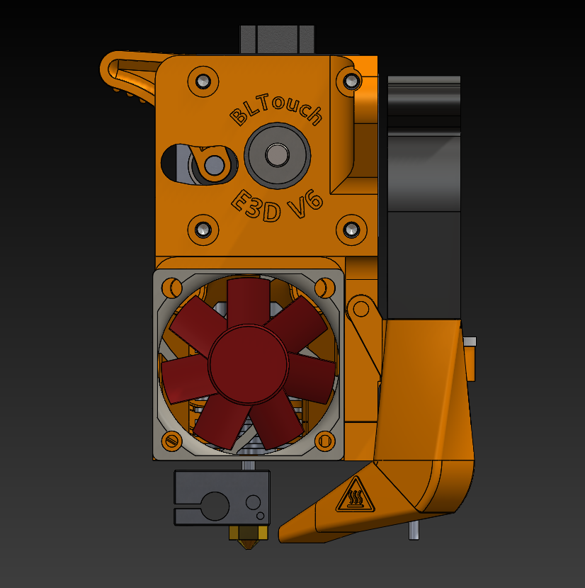 E3D V6 hotend with BLTouch for Linear guide and 2020 Extrusion by Dad's ...