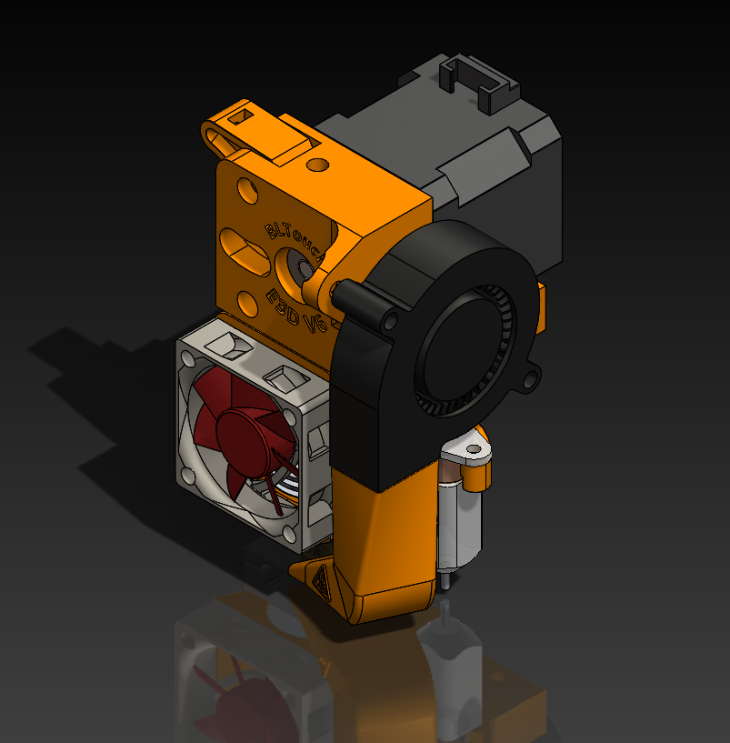 E3D V6 hotend with BLTouch for Linear guide and 2020 Extrusion by Dad's ...