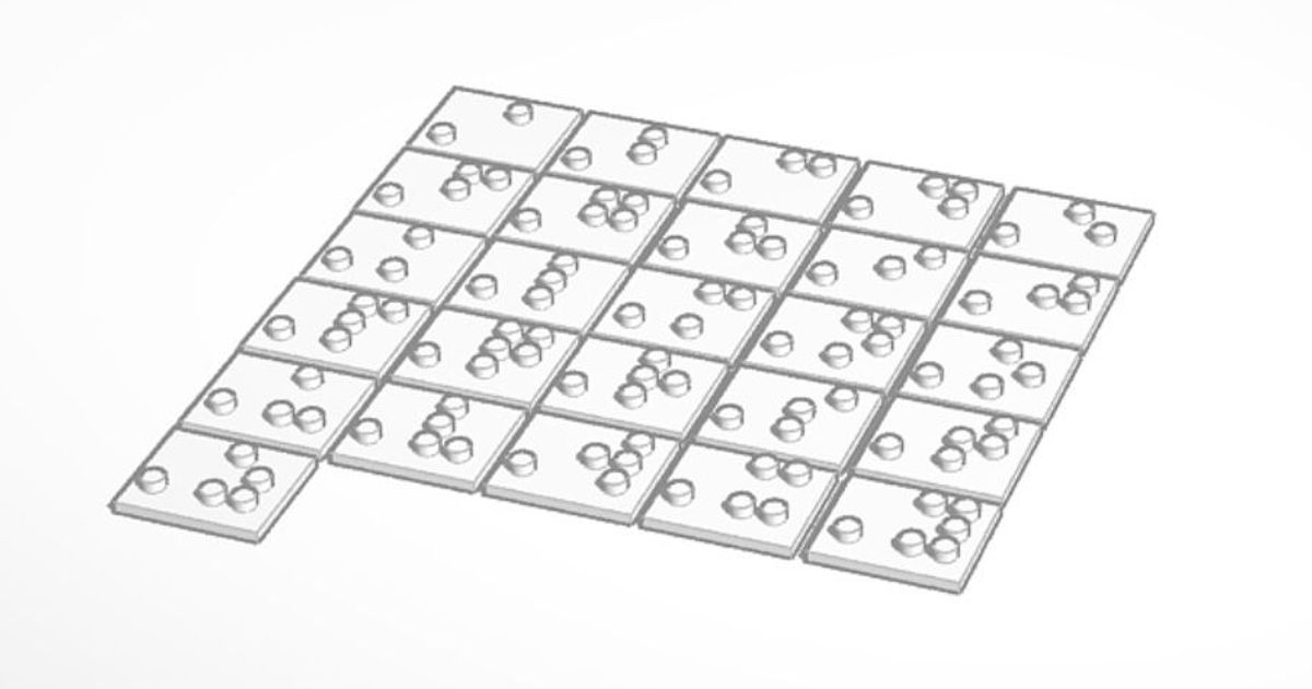 Braille Tiles by GPTia | Download free STL model | Printables.com