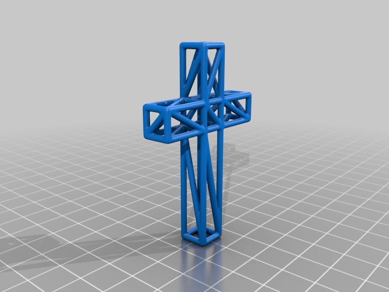 Cross Wireframe by GPTia | Download free STL model | Printables.com