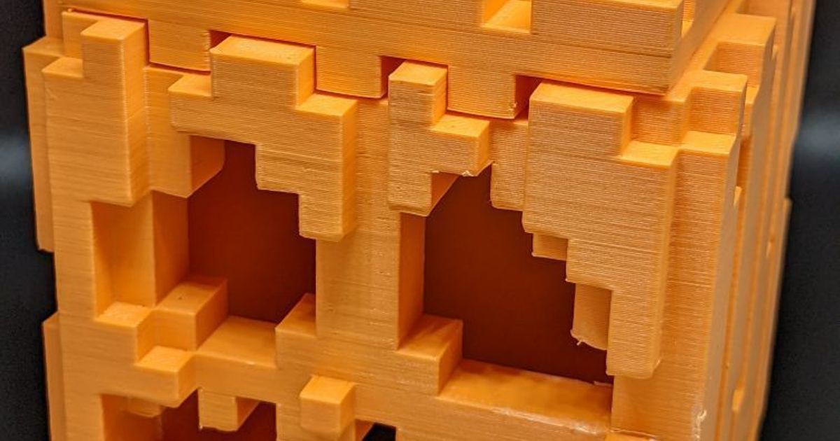 Minecraft Pumpkin two colors by HeatedLearner | Download free STL model ...