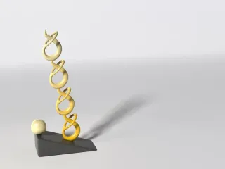 Connection Sculpture by SteedMaker | Download free STL model ...