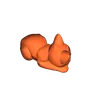 Sleeping low-poly Cat by Ochrum | Download free STL model | Printables.com