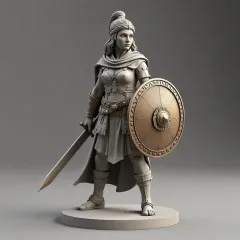 Highly Detailed Standing Figure - STL for 3D Printing by Fortis Desing ...