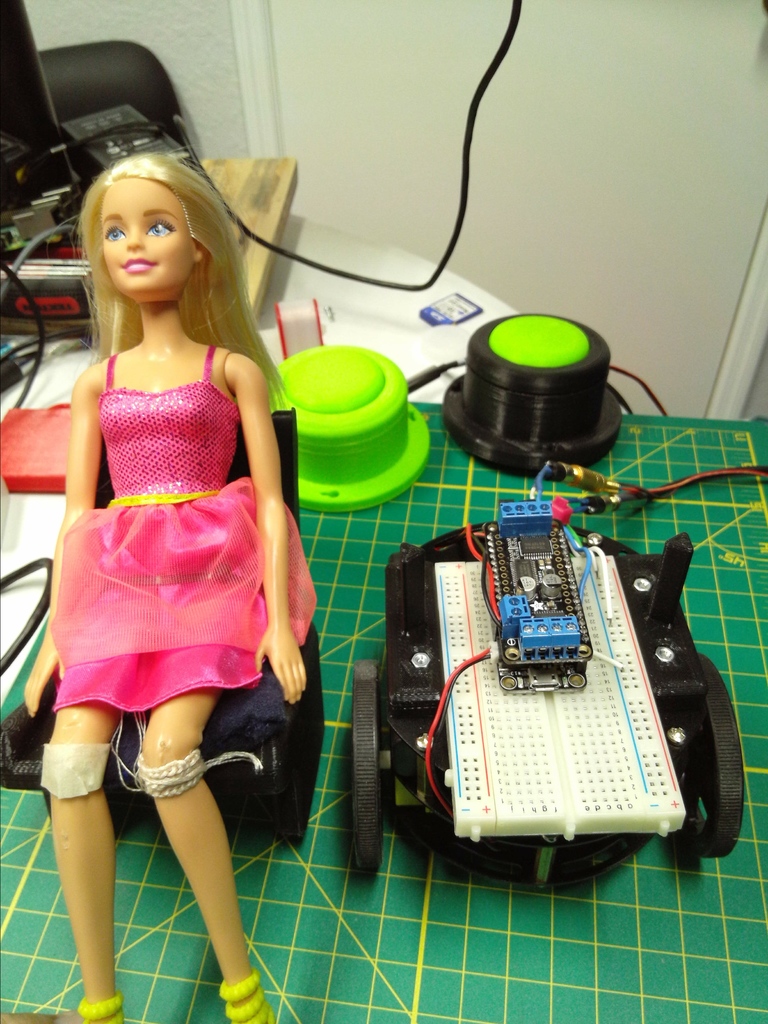 Power Chair for Adafruit Robot Kit (Barbie Sized) by ATMakers ...