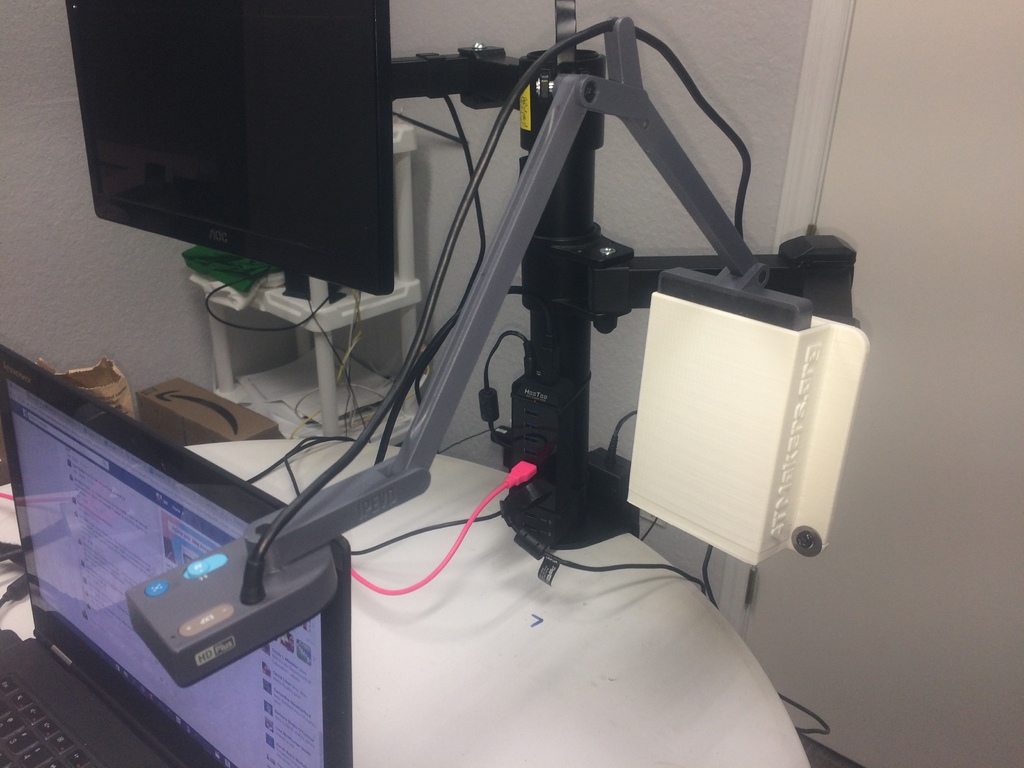 VESA Mount for Overhead Camera (IPevo HD Plus) by ATMakers | Download ...