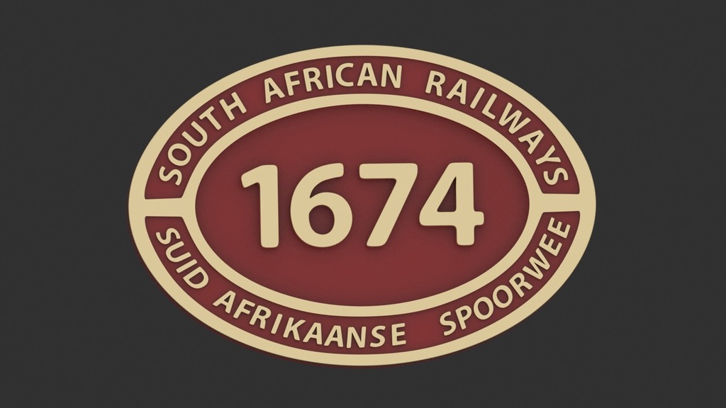 South African Railways Plaque by SteedMaker | Download free STL model ...