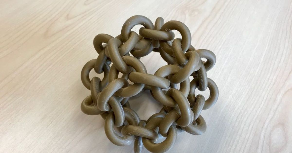 Spherical Chainlink Knot by SteedMaker | Download free STL model ...