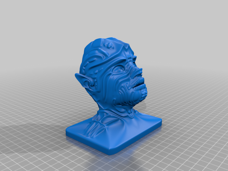 Alien Head by SteedMaker | Download free STL model | Printables.com