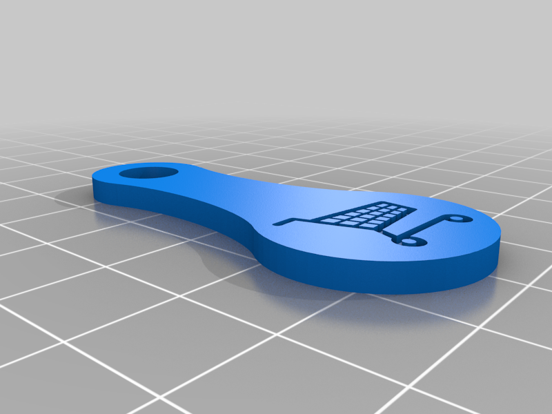 Shopping Trolley Token sized for UK by Ayaron | Download free STL model ...