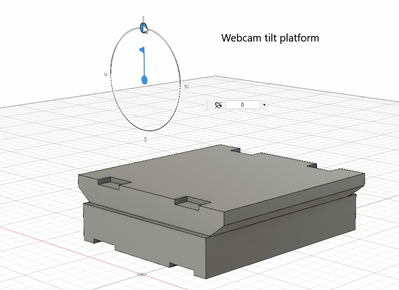 Tilt Base for Webcam by CamS | Download free STL model | Printables.com